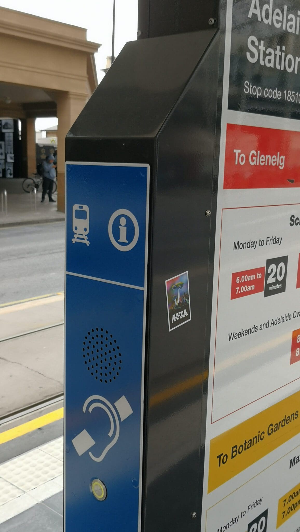 Digital Bus Stop Totem with inbuilt Voice Annunciator - MetroSpec