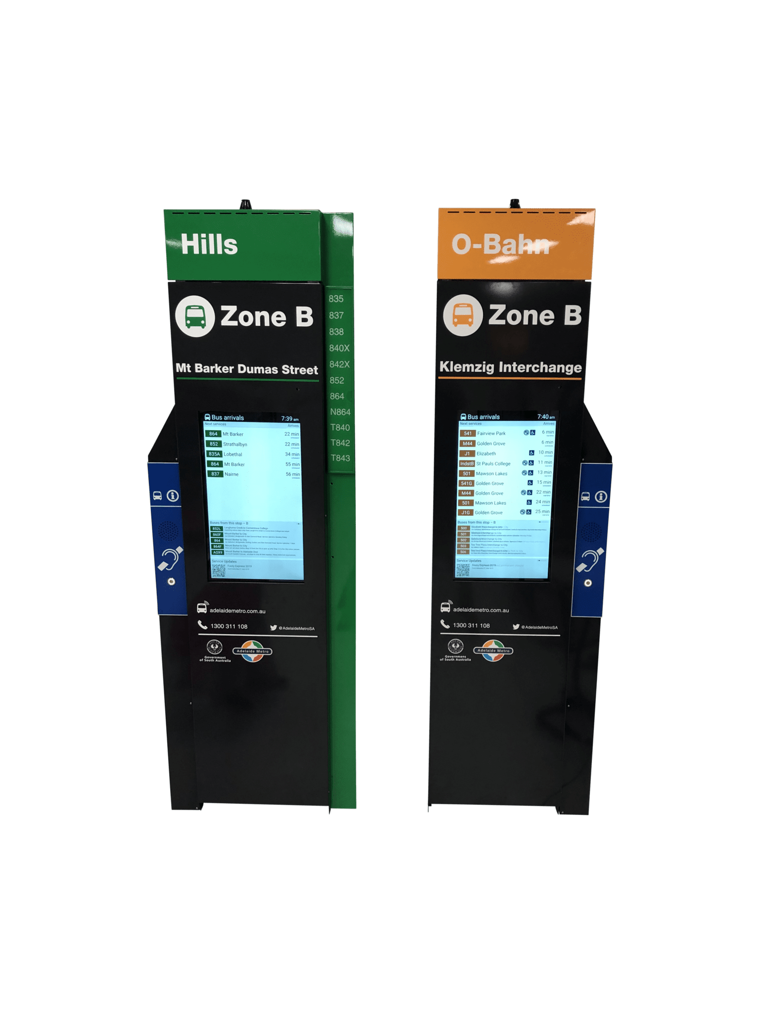 Digital Bus Stop Totem with inbuilt Voice Annunciator - MetroSpec