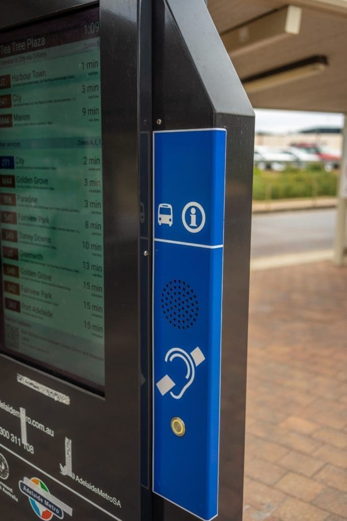 Digital Bus Stop Displays With Inbuilt Voice Annunciators & Hearing Loops