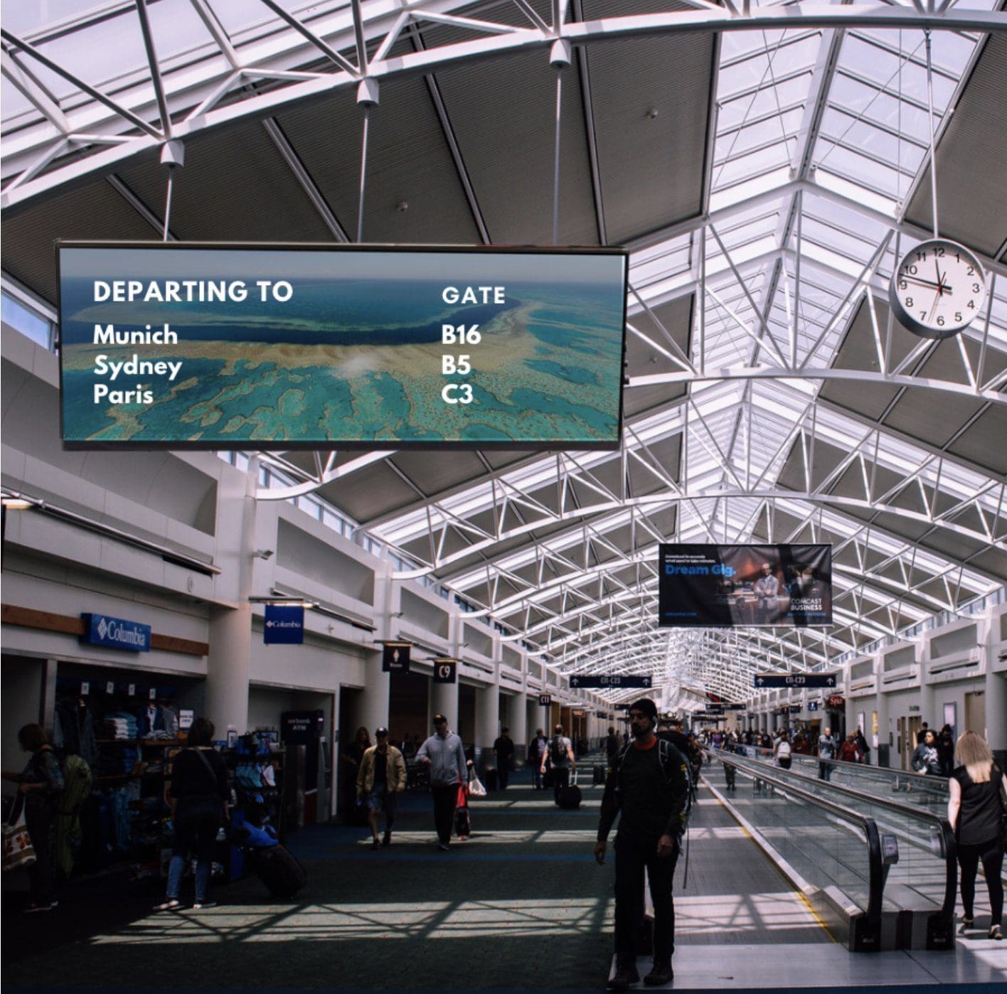 Double Sided LCD Display | Digital Transport Timetable |MetroSpec