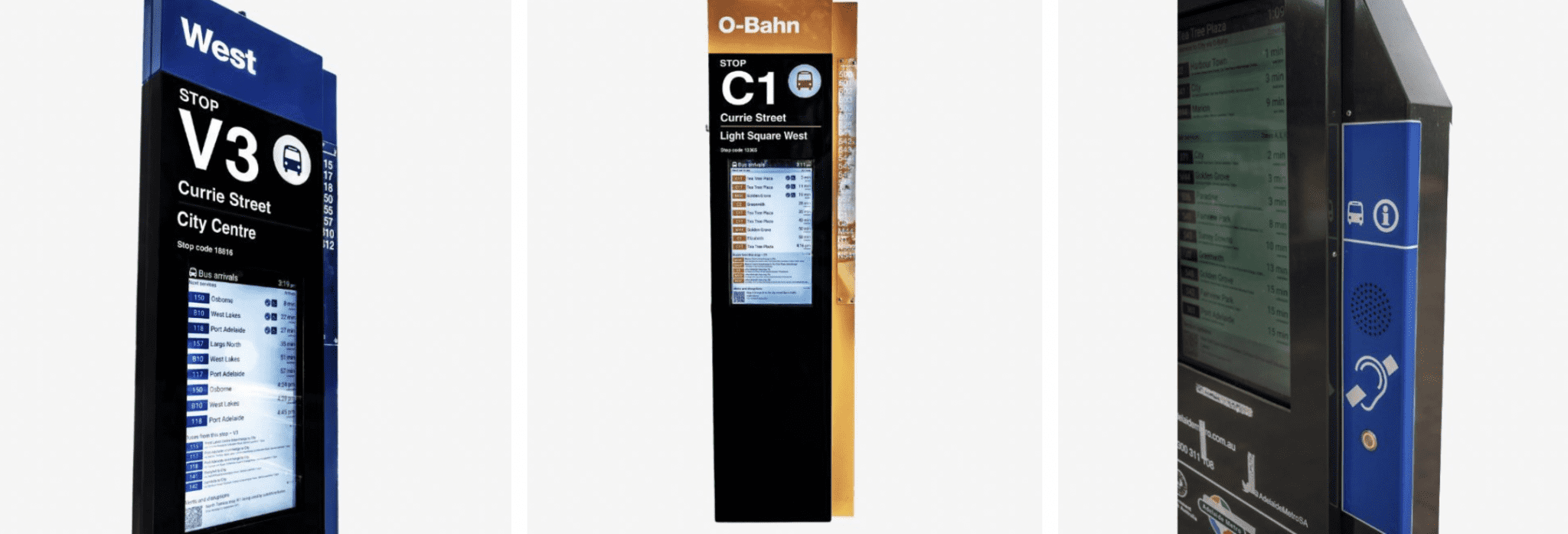 LCD Digital Bus Stop Totem | Electronic Timetable | Metromatics