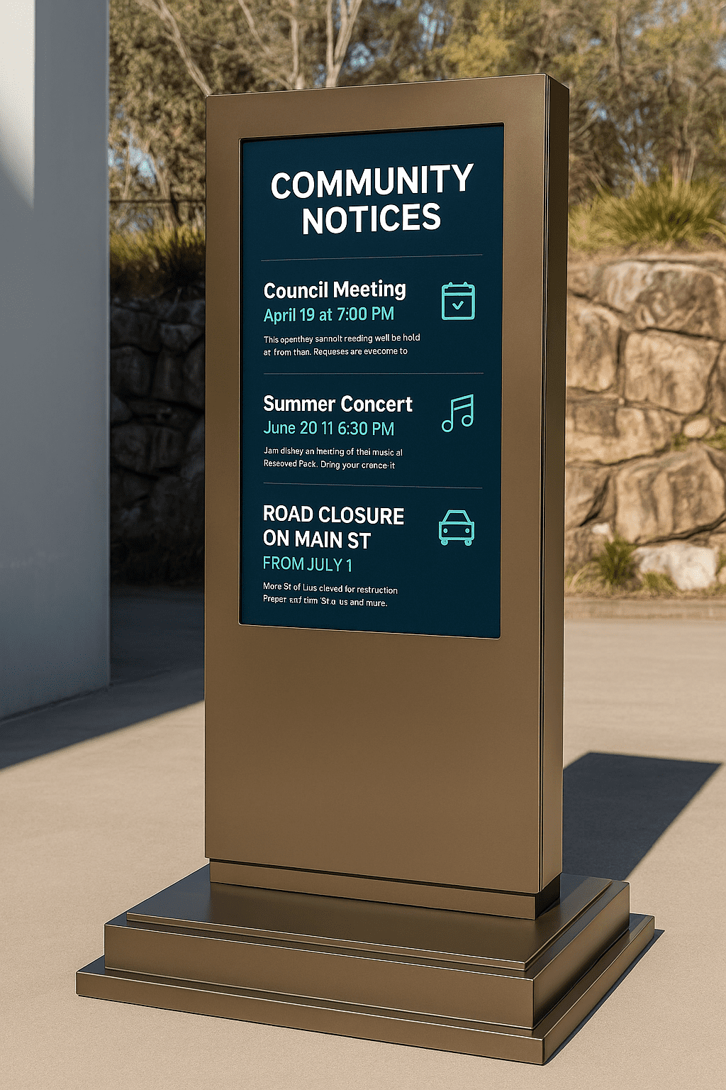 Outdoor Interactive Kiosk | LCD Touchscreen Kiosk | Metrospec